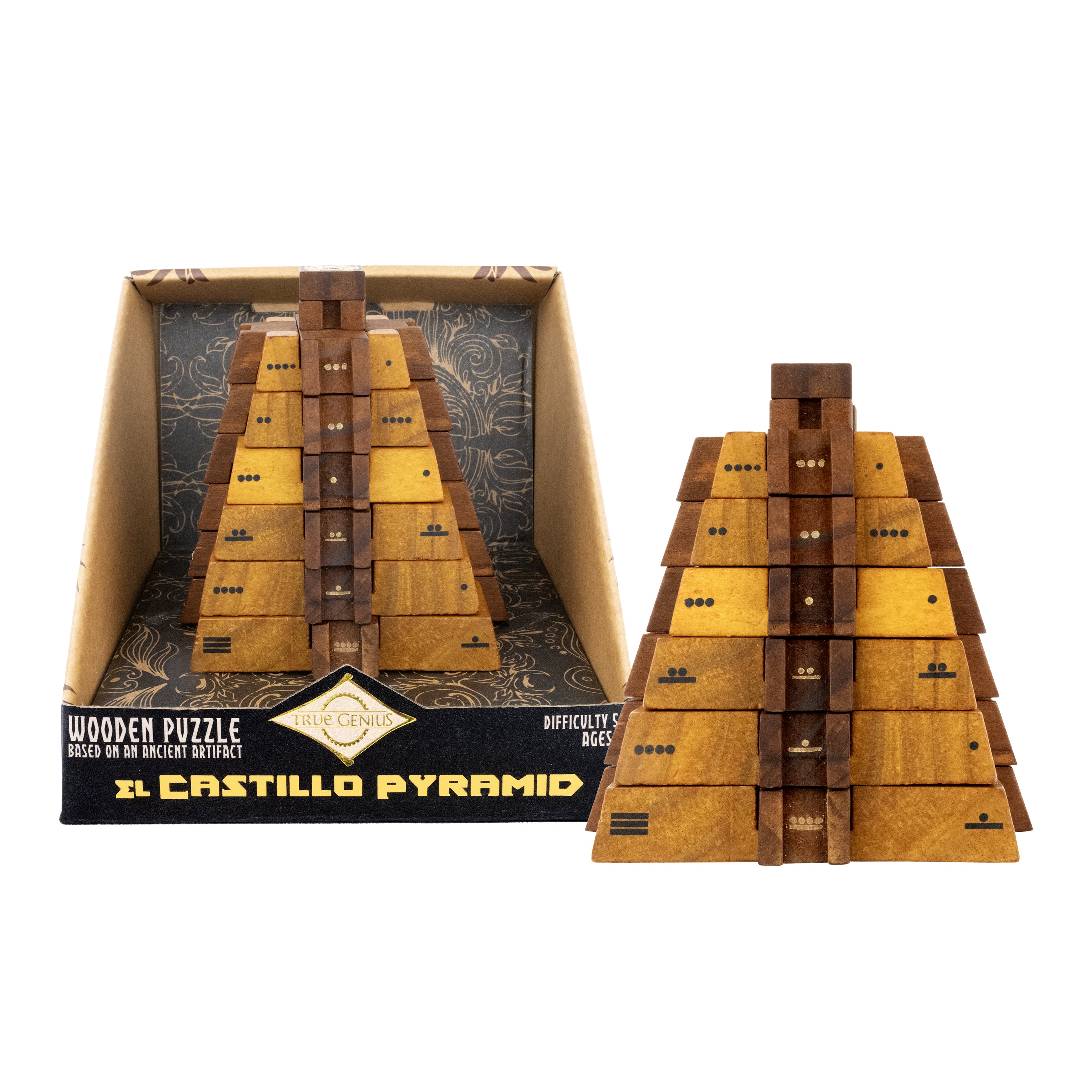 El Castillo Pyramid - Mathematical Wooden Puzzle – Project Genius