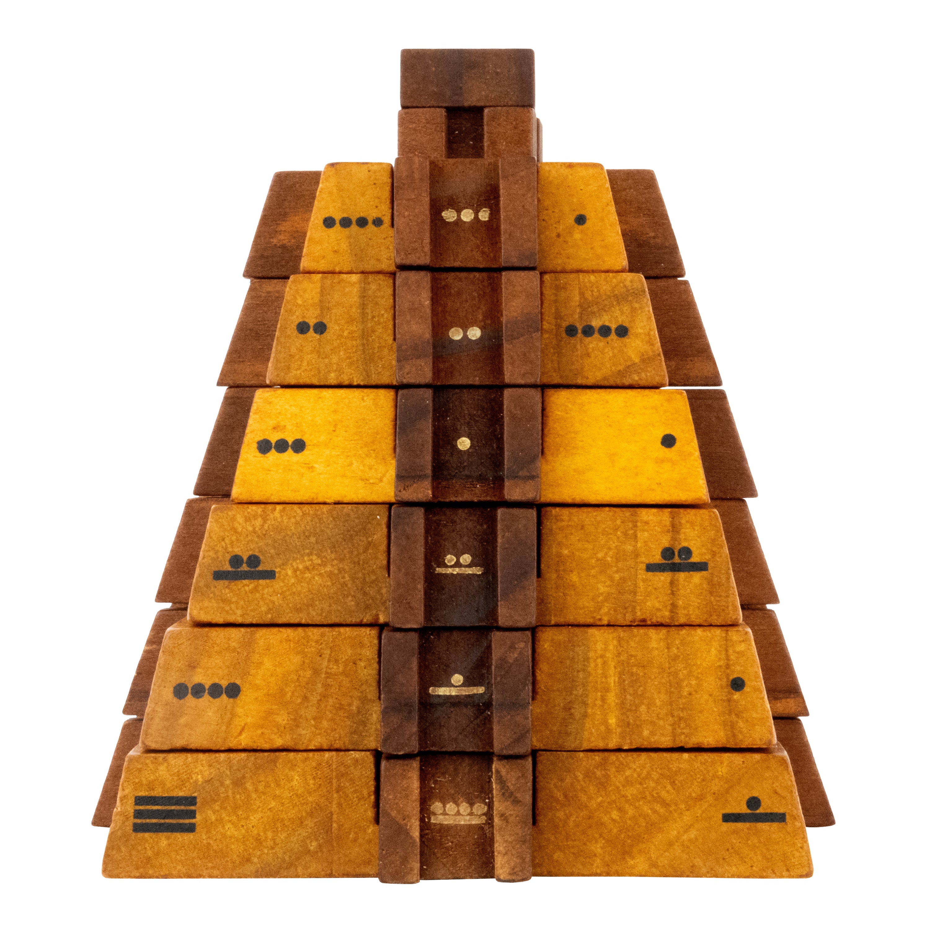 El Castillo Pyramid - Mathematical Wooden Puzzle – Project Genius