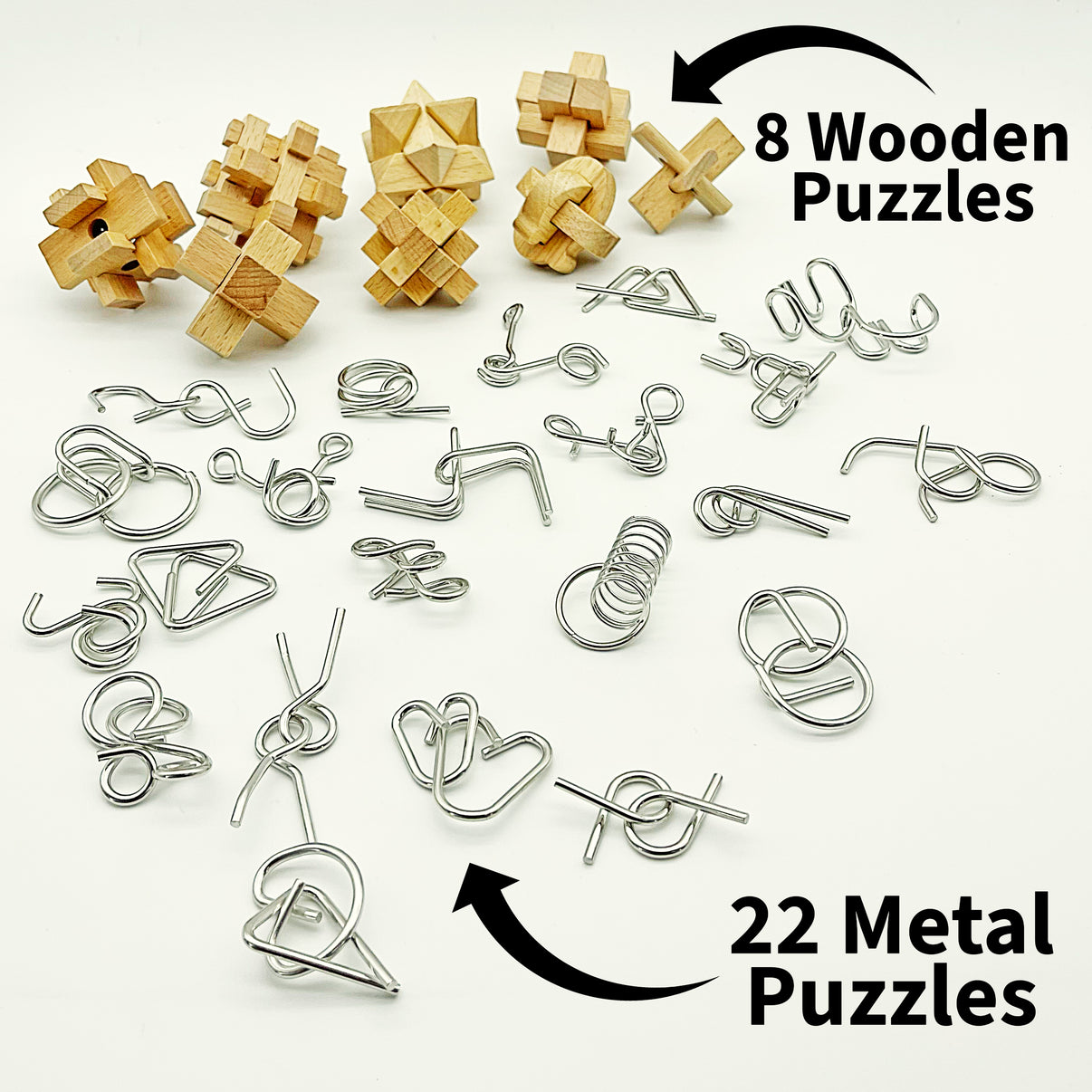 Project Genius: Museum Collection - Wood and Metal Brainteaser Puzzles