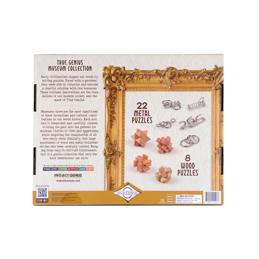 Project Genius: Museum Collection - Wood and Metal Brainteaser Puzzles