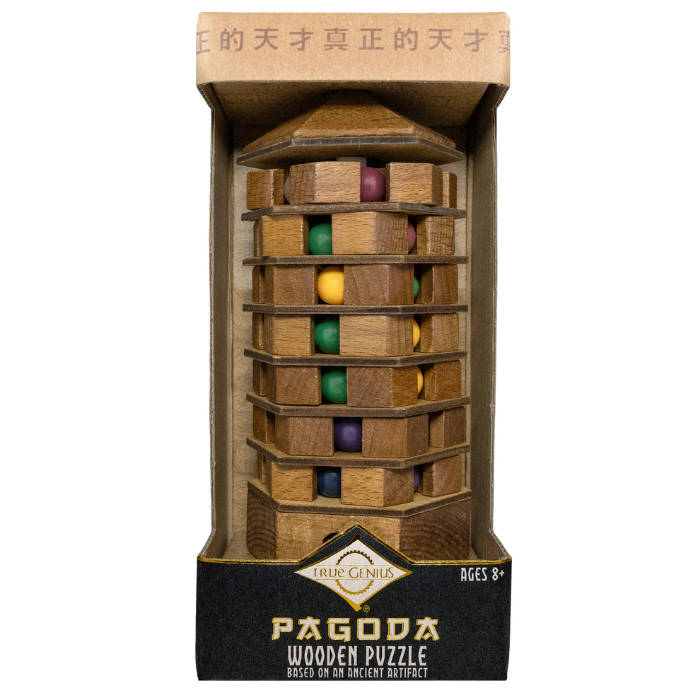 Project Genius: Chinese Pagoda - Wooden Brainteaser