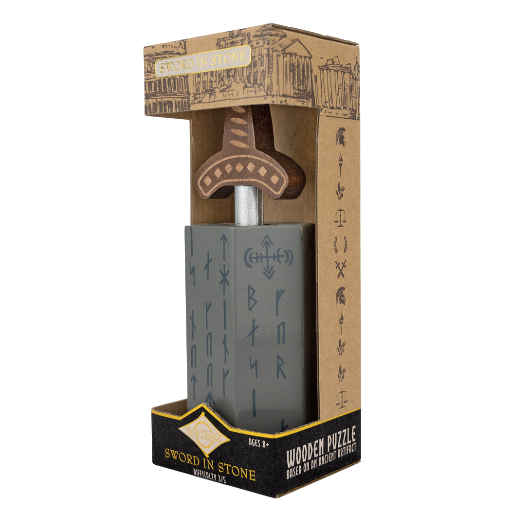 Project Genius: Sword in the Stone - 3D Blind Maze Brainteaser, Wooden ...