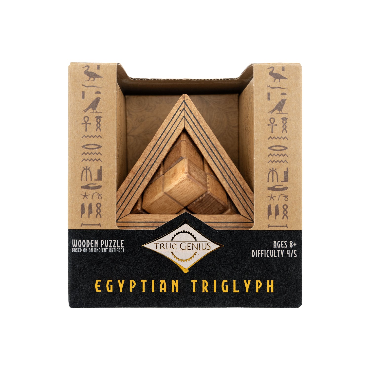 Project Genius: Egyptian Triglyph - Wooden Puzzle