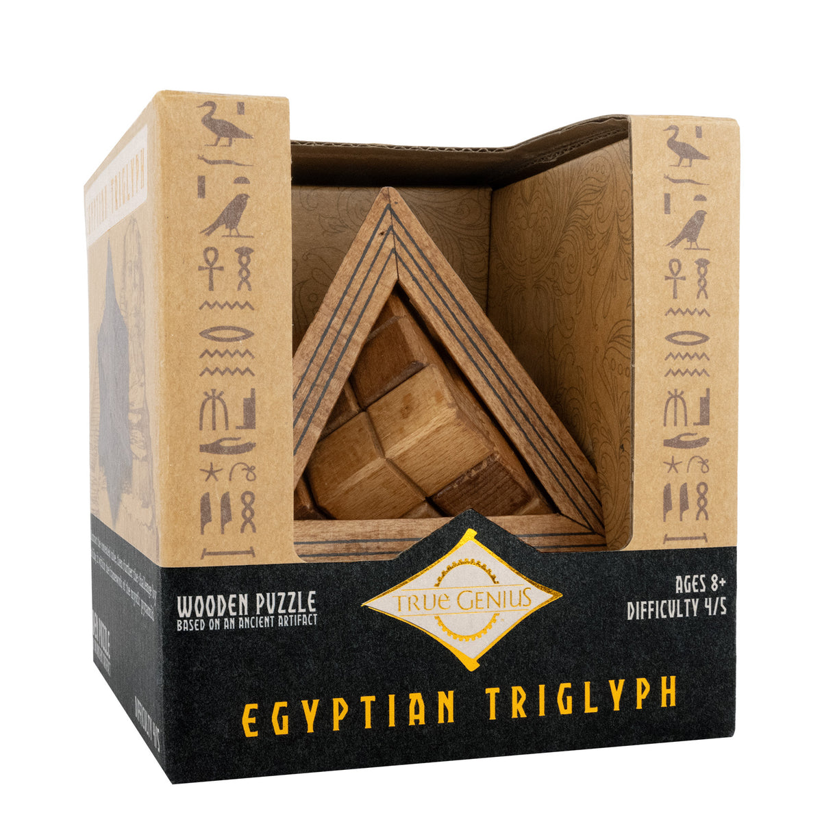 Project Genius: Egyptian Triglyph - Wooden Puzzle
