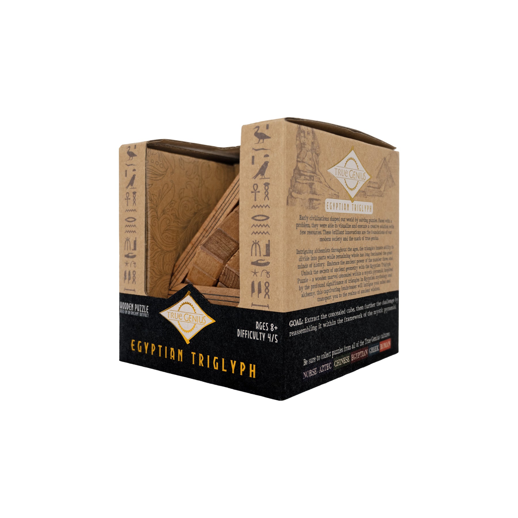 Project Genius: Egyptian Triglyph - Wooden Puzzle
