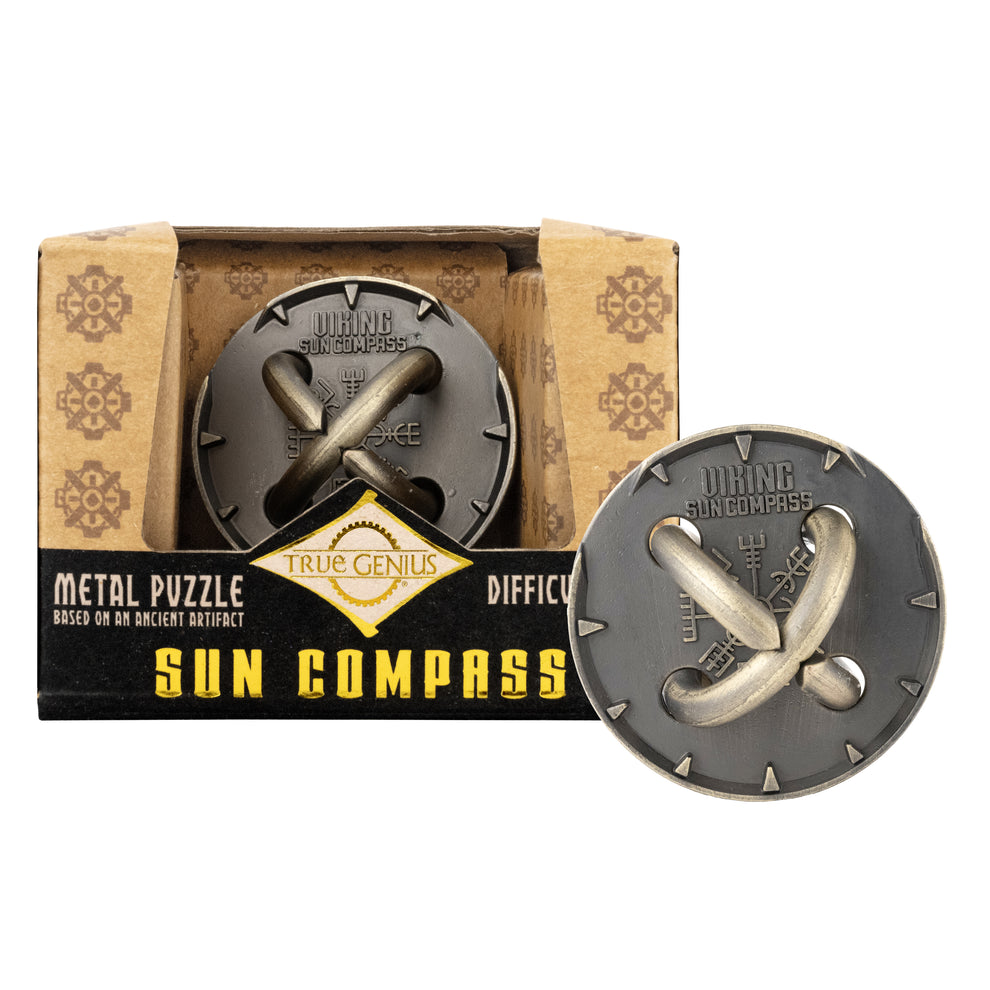 Project Genius: Viking Sun Compass - Metal Brainteaser Puzzle