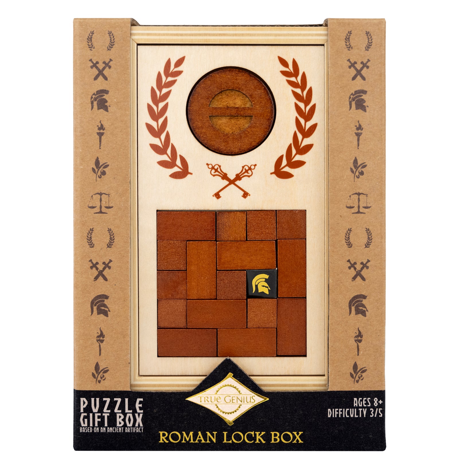 Project Genius: Roman Lock Box - Brainteaser Puzzle