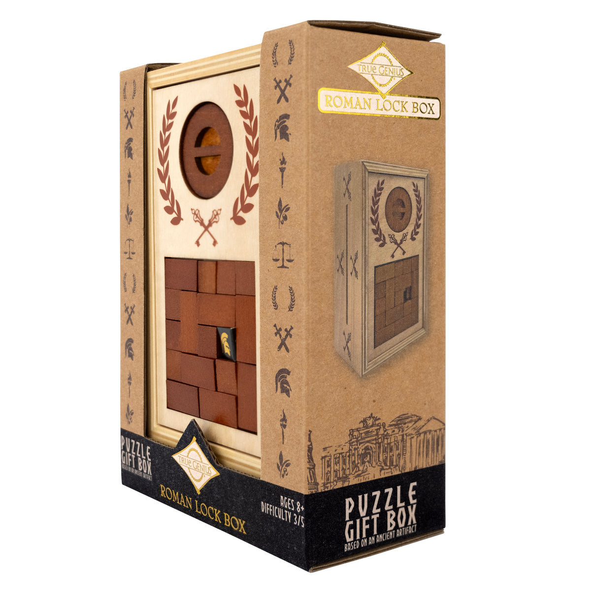 Project Genius: Roman Lock Box - Brainteaser Puzzle